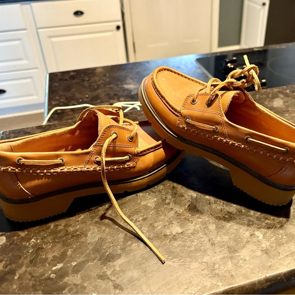 Sperry | Shoes | Sperry Tan Leather Boat Shoes | Poshmark